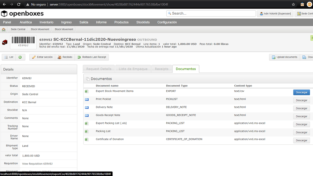 Wrong URL for documentation - bugs - OpenBoxes